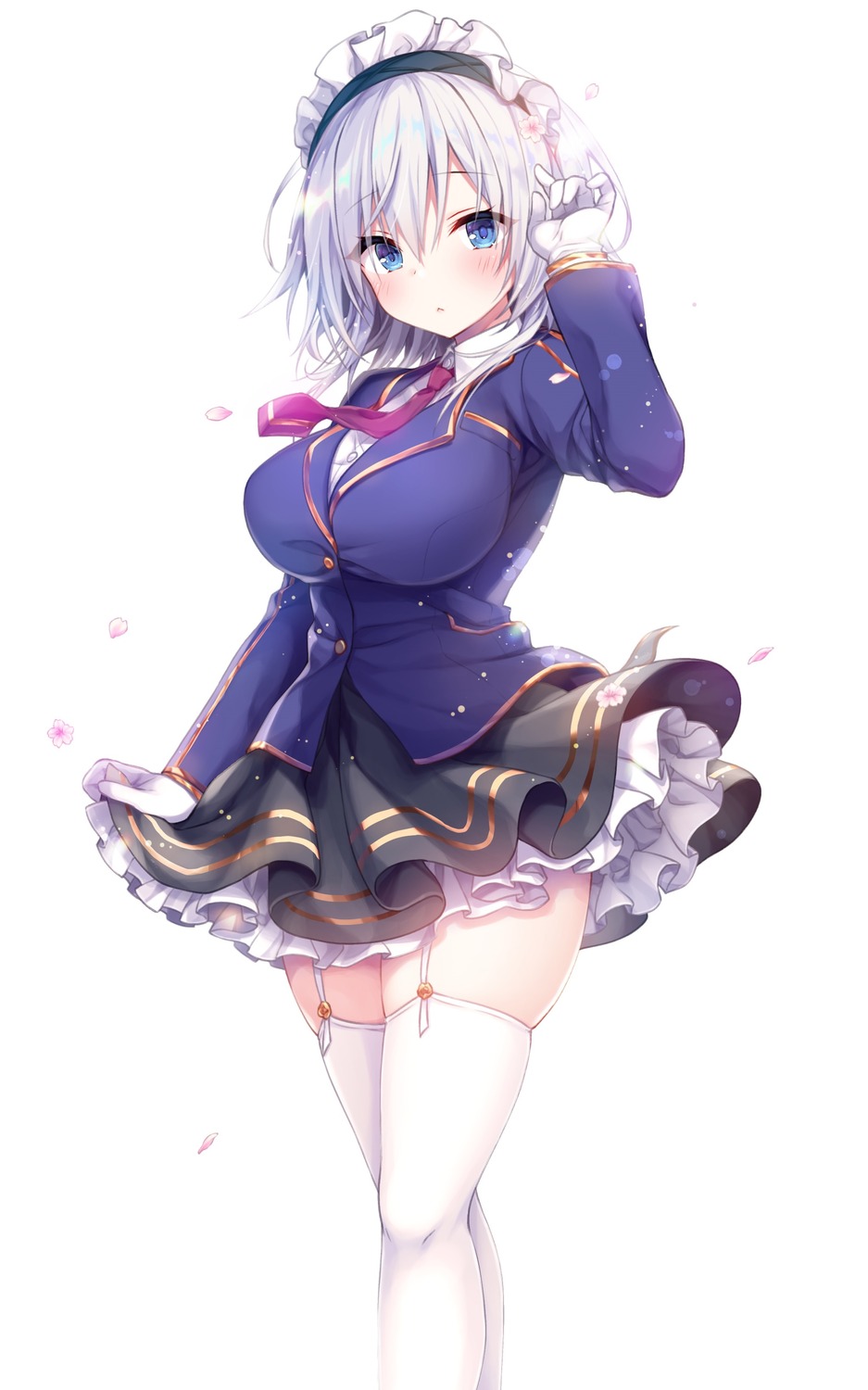 konomi liar liar himeji shirayuki maid seifuku skirt lift stockings thighhighs | #1077110 | yande.re